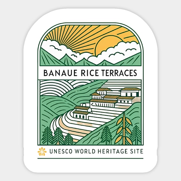 BANAUE RICE TERRACES - Philippines - Sticker | TeePublic